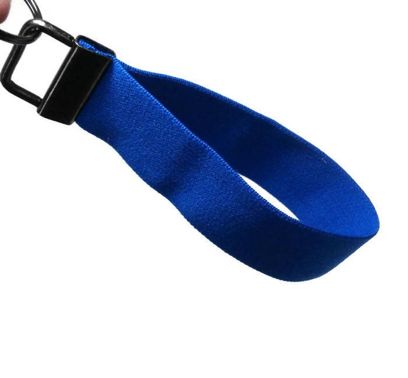 Royal Blue Key Fob | Stretchy Wrist Blue Keyholder | Bracelet Style ...