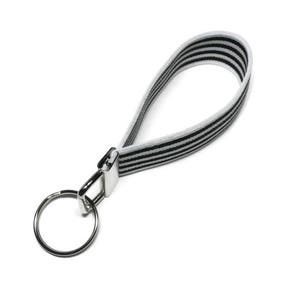 Black and White Striped Key Fob. White and Black Stretchy Key Fob ...