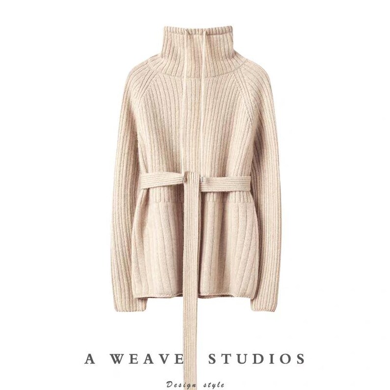 Luxury Cashmere Two-piece Set (top & Pants) - Thick Ribbed, Loose ...