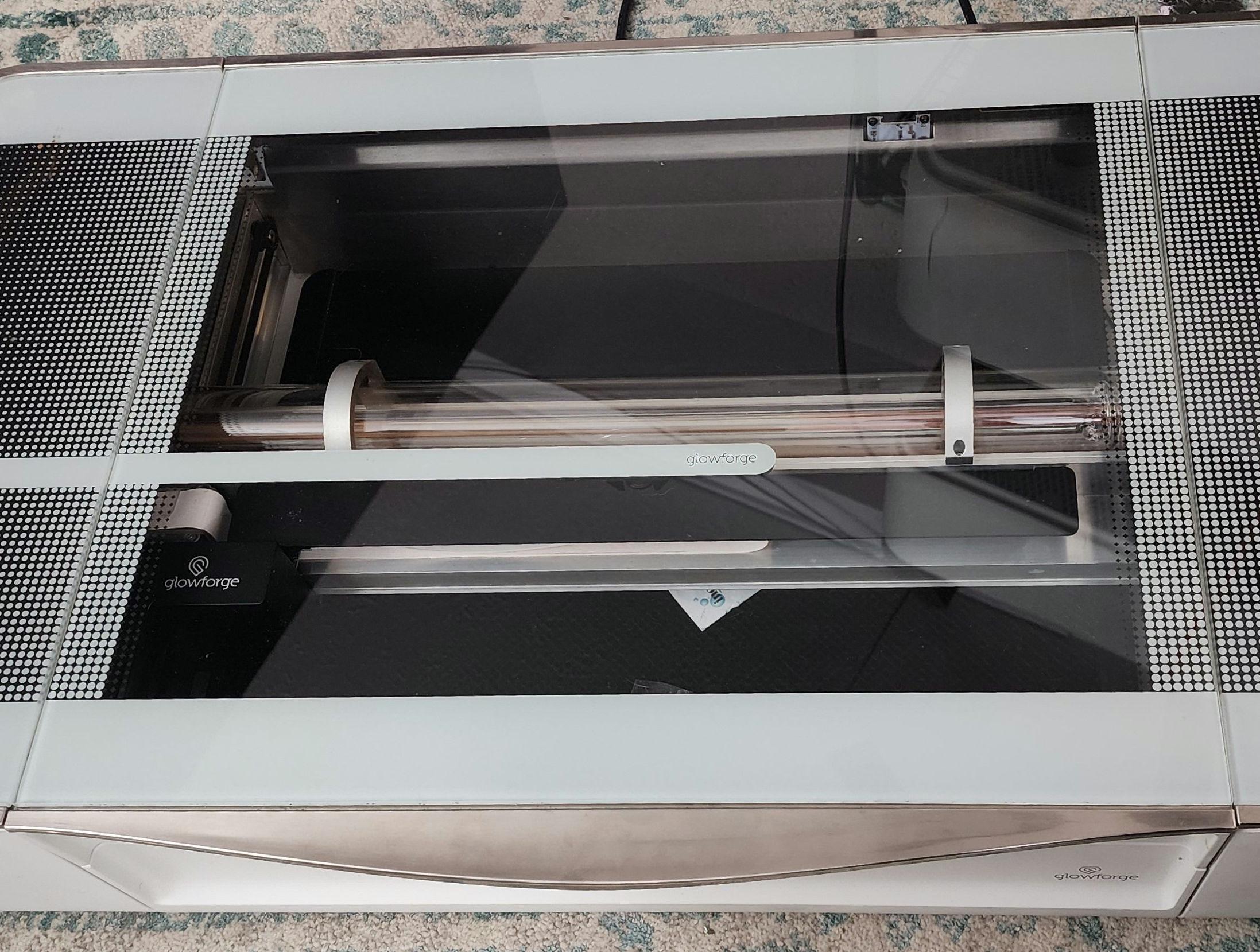 Glowforge Tempered Glass Lid Complete. Glass, Camera, Leds, Cables ...
