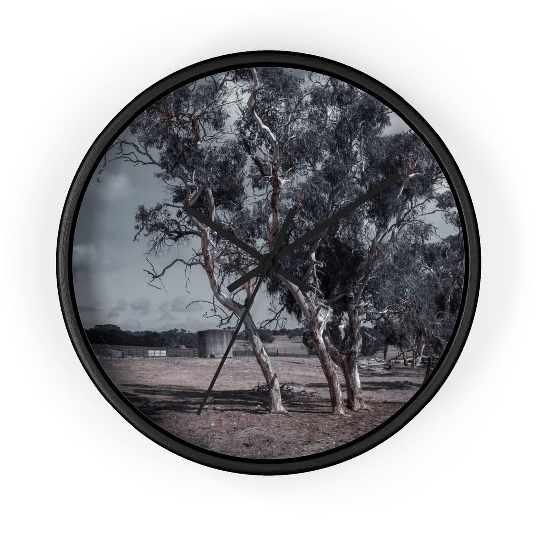 Australian Gum Tree Wall Clock Nature Home Decor, Unique Gift, Modern ...