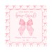 Preppy Bow Valentine Card, Set of 6, Tween Valentine Cards, Preppy ...
