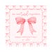 Preppy Bow Valentine Card, Set of 6, Tween Valentine Cards, Preppy ...