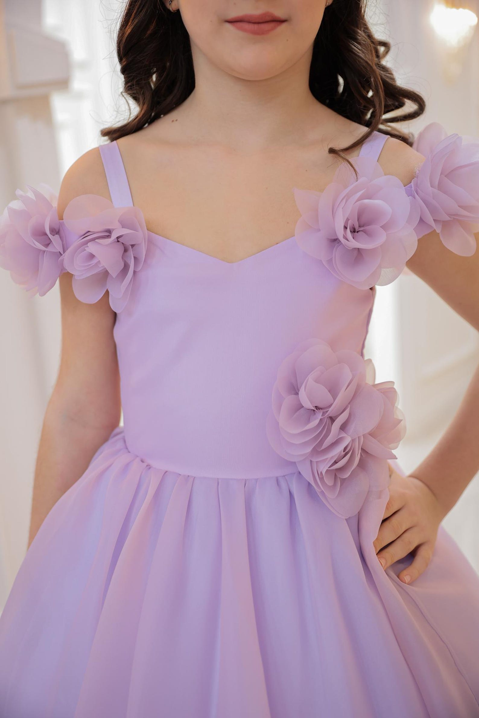 Enchanting Lilac Princess Ball Gown for Young Royalty - Ideal for ...