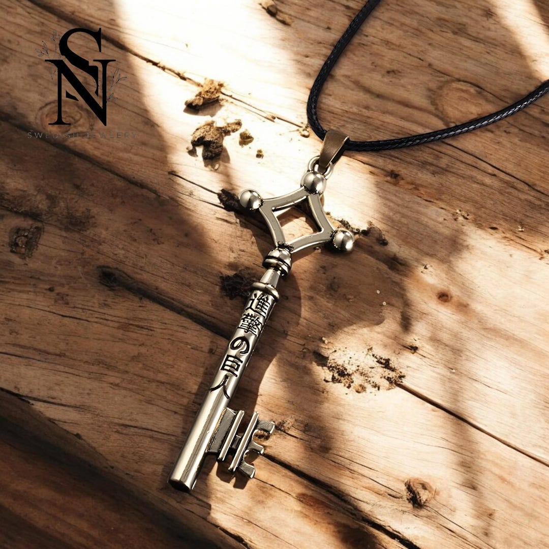 Attack on Titan 2024 Necklace Eren Key Pendant, Vintage Retro Anime ...