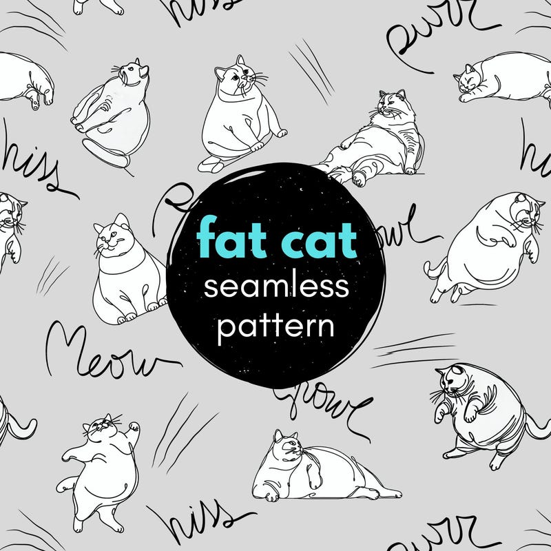 Fat Cat Patterns - Etsy