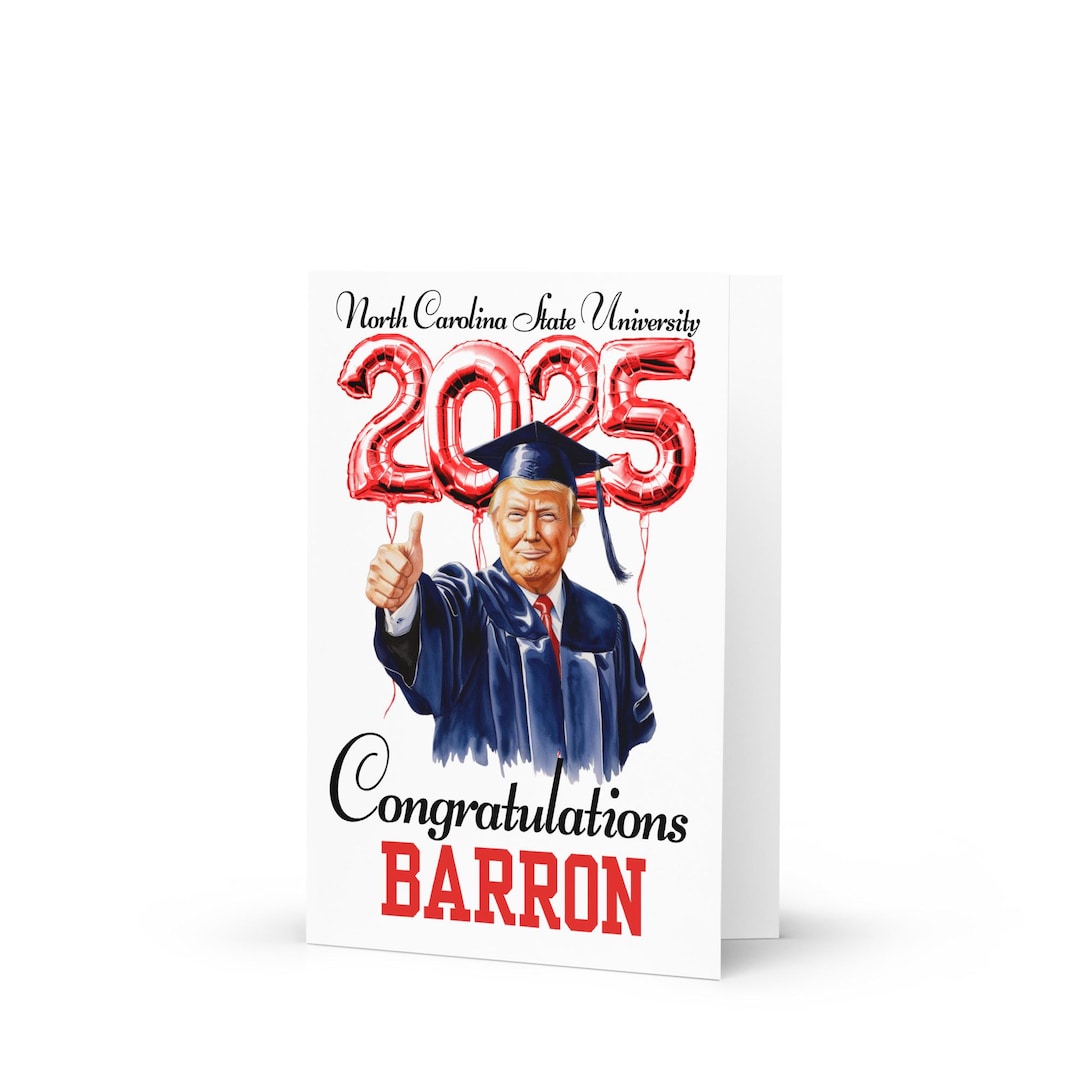 Trump Graduation Card: Personalized 2025 or 2026 Graduation Keepsake - Etsy