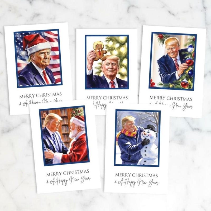 2025 Trump Christmas Cards - Etsy