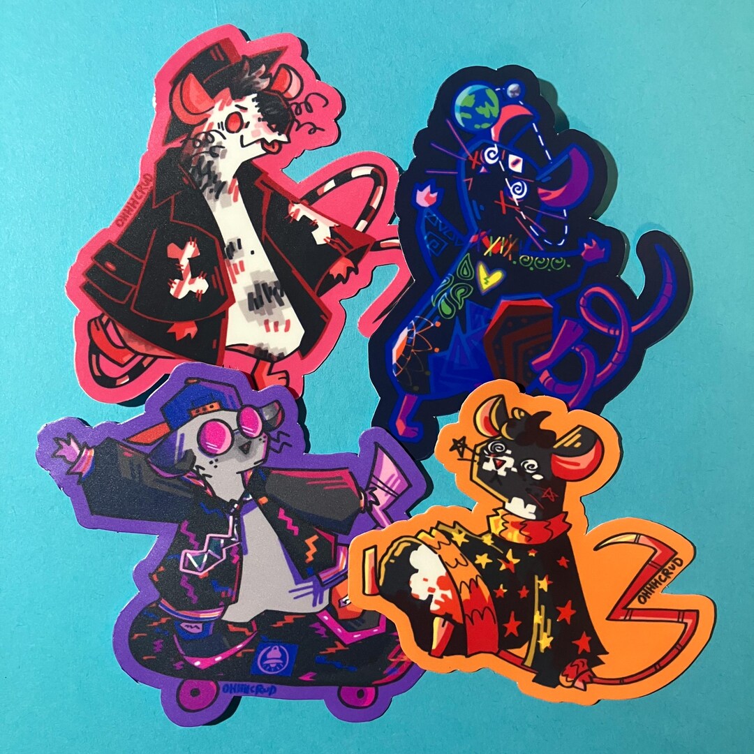 Restocked** WILL WOOD - Rat Album Stickers - Etsy