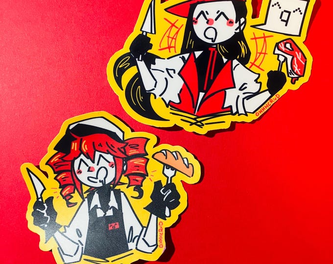 BUTCHER VANITY Matte Stickers - Etsy