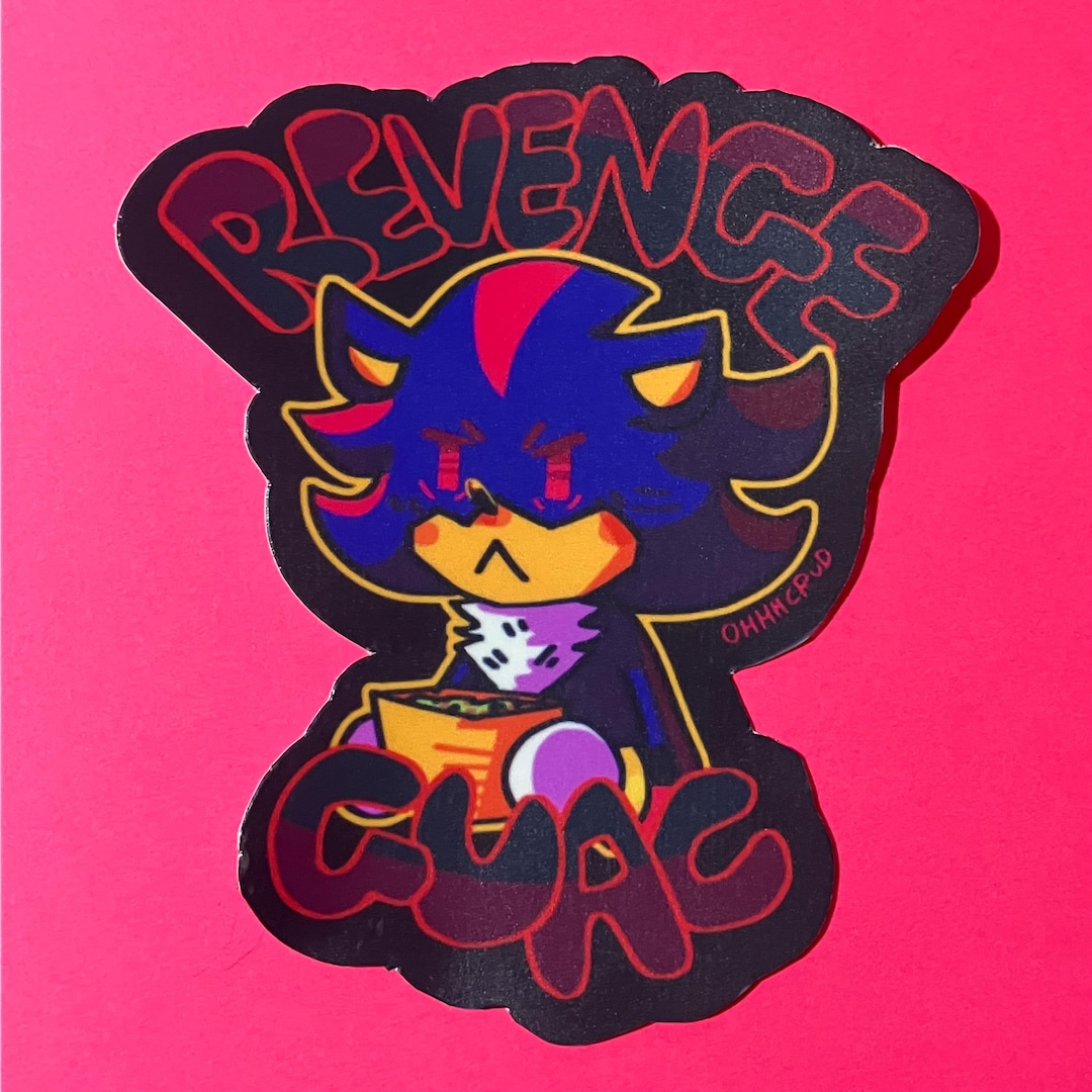 Shadow the Hedgehog - REVENGE GUAC Sticker - Etsy