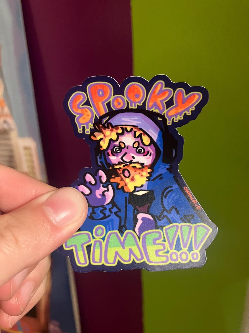 CASEOH - SPOOKY TIME !!!!!!! Matte Sticker - Etsy