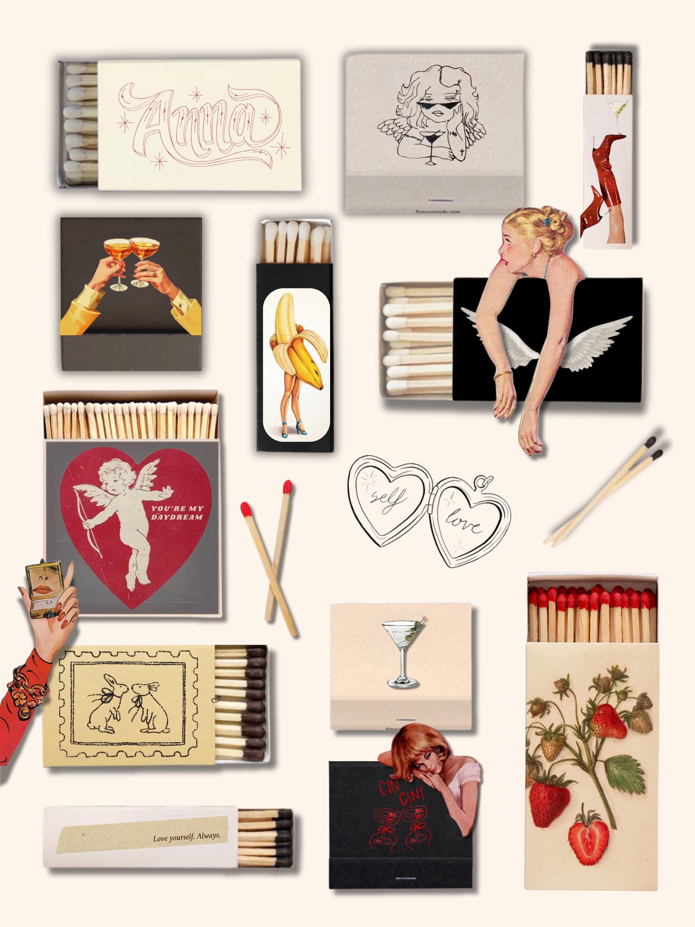 Vintage Canva Matchbox Art Template - Etsy