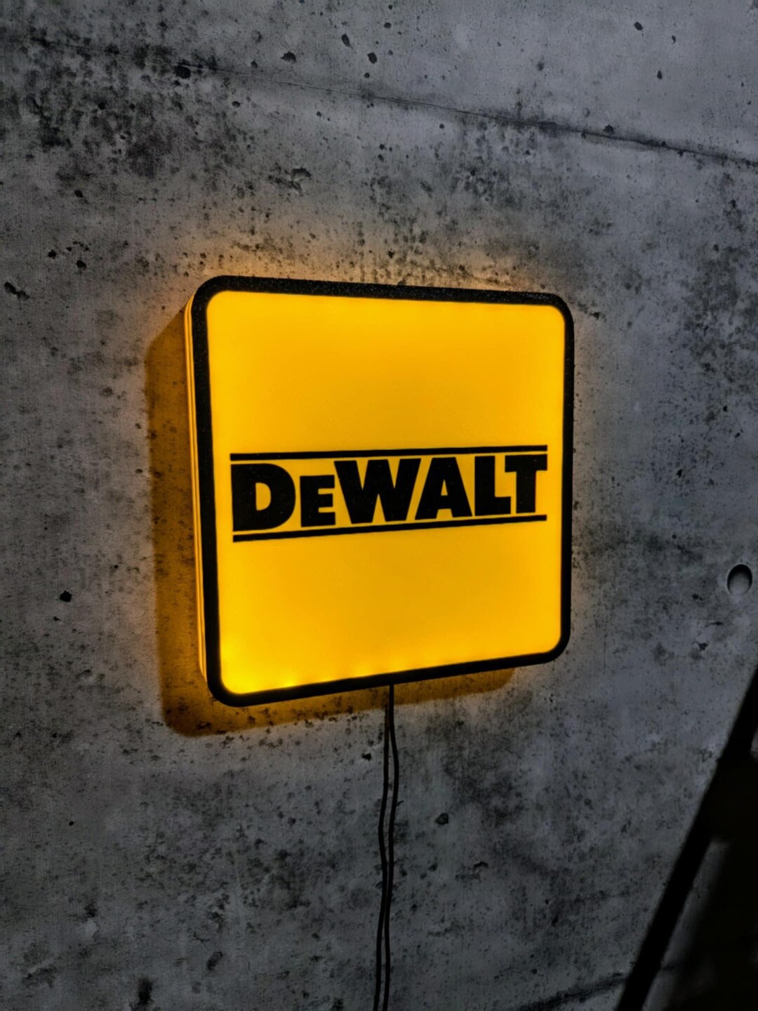 Dewalt LED Lamp - Lightbox Dewalt Tools - Etsy
