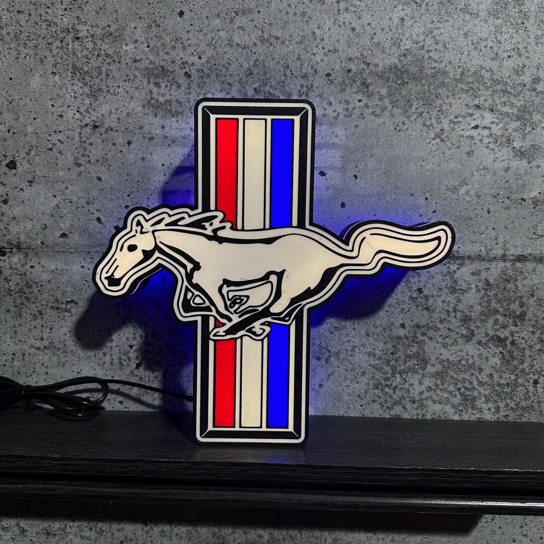 Mustang LED Lightbox – for True Muscle Car Fans - Etsy