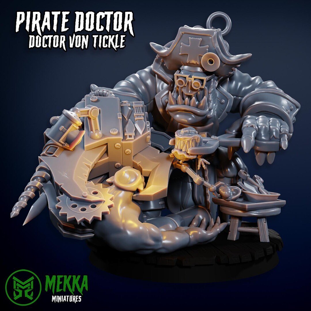 Pirate Doctor by Mekka Miniatures - Etsy
