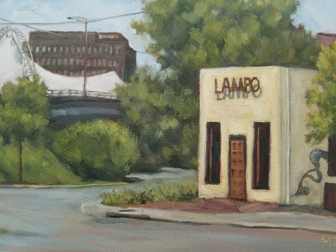 Downtown Charlottesville Original Oil Painting - Etsy