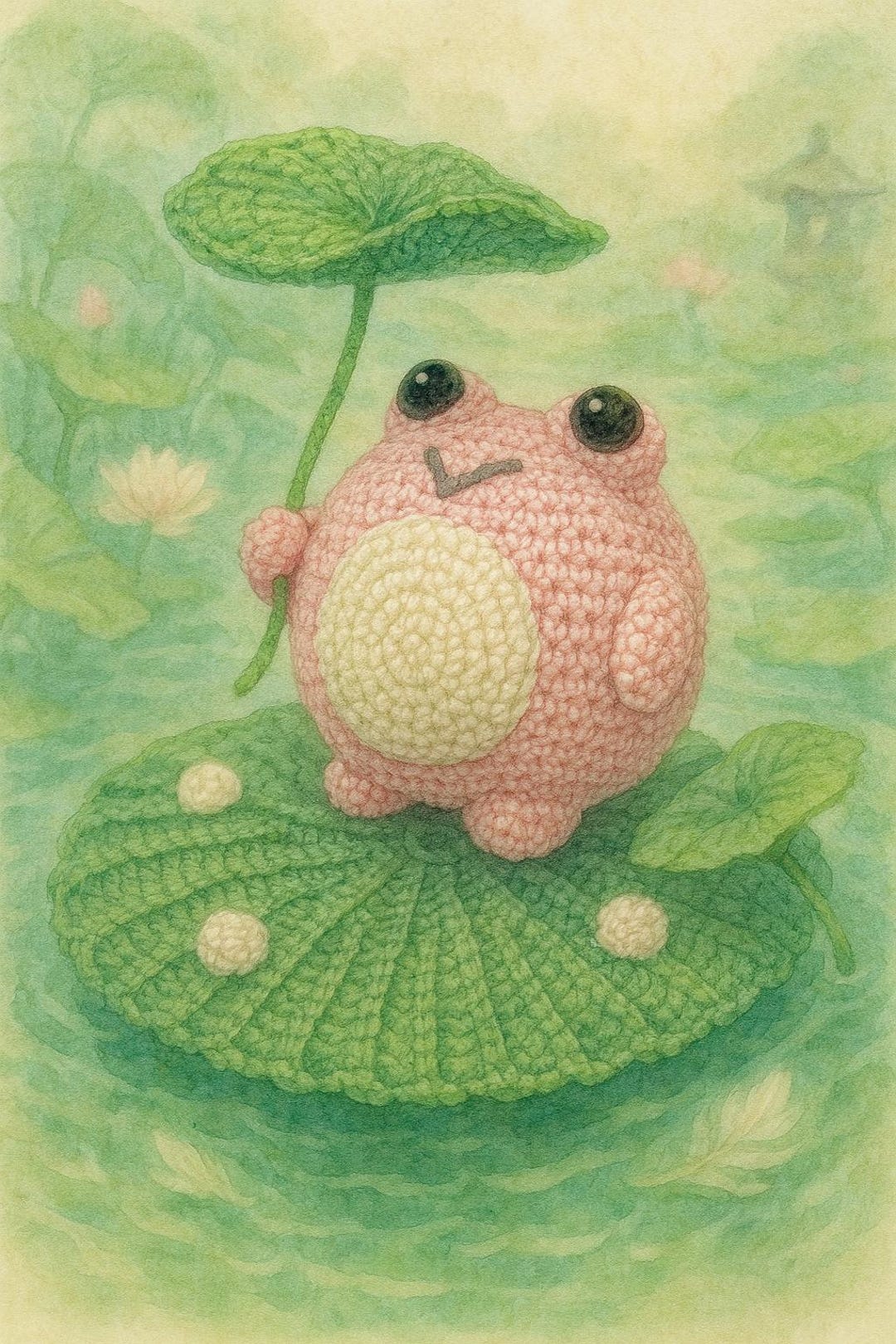 Cute Pink Frog With Umbrella | Travel Flog|romantic Gift for Valentine ...