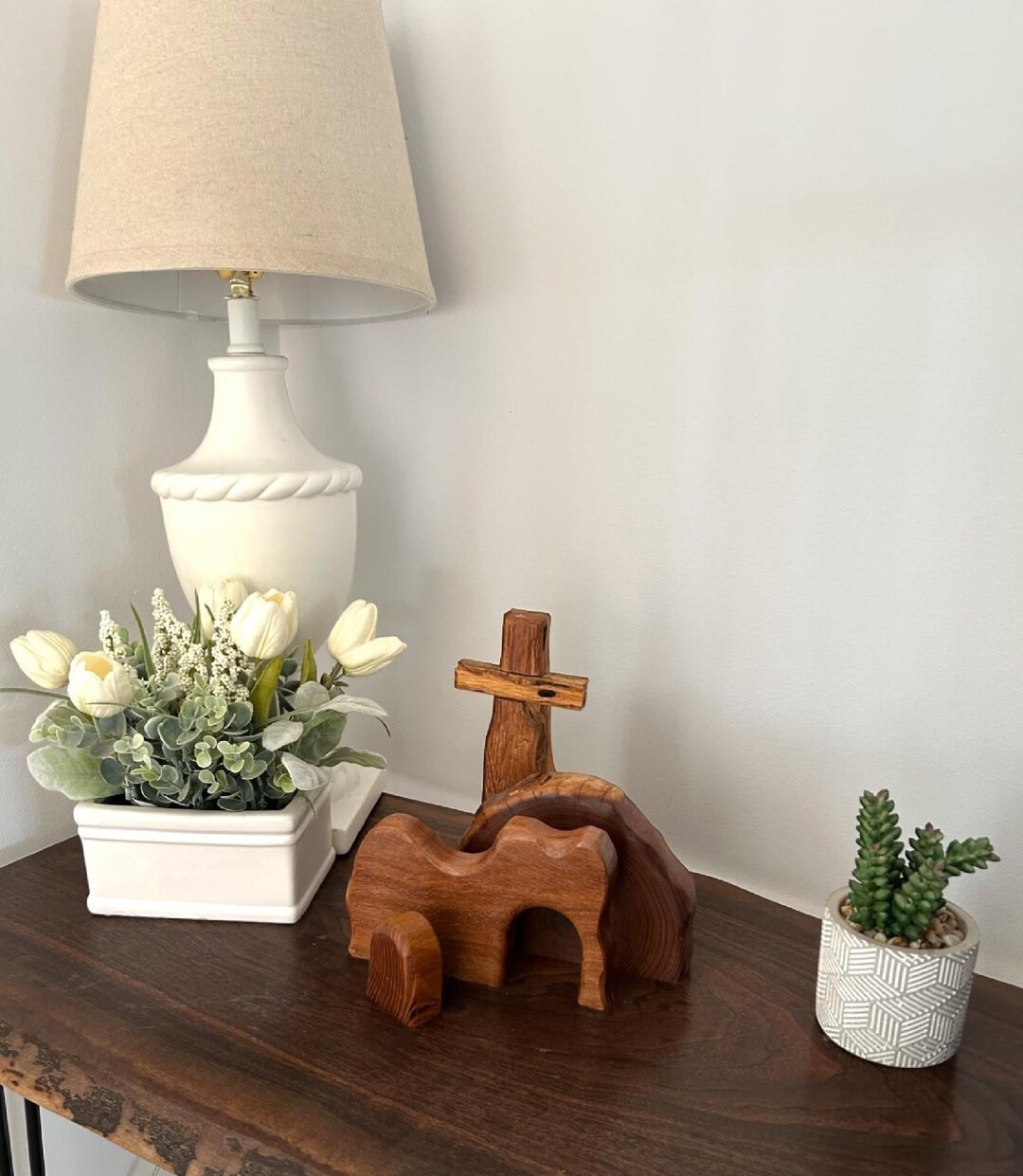 Empty Tomb Decor Wooden Resurrection Scene Handmade Easter Display Set ...