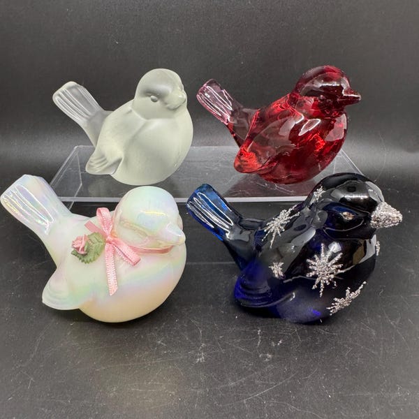 Fenton Glass Bird - Etsy