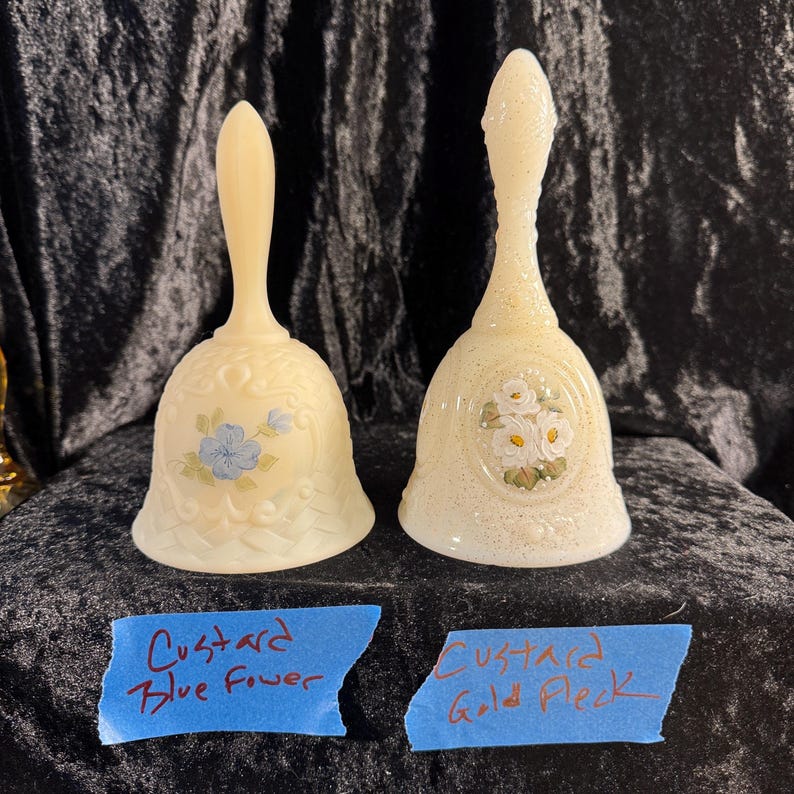 Fenton Viking Art Glass Bells. Many Hand Painted and Signed. Your ...