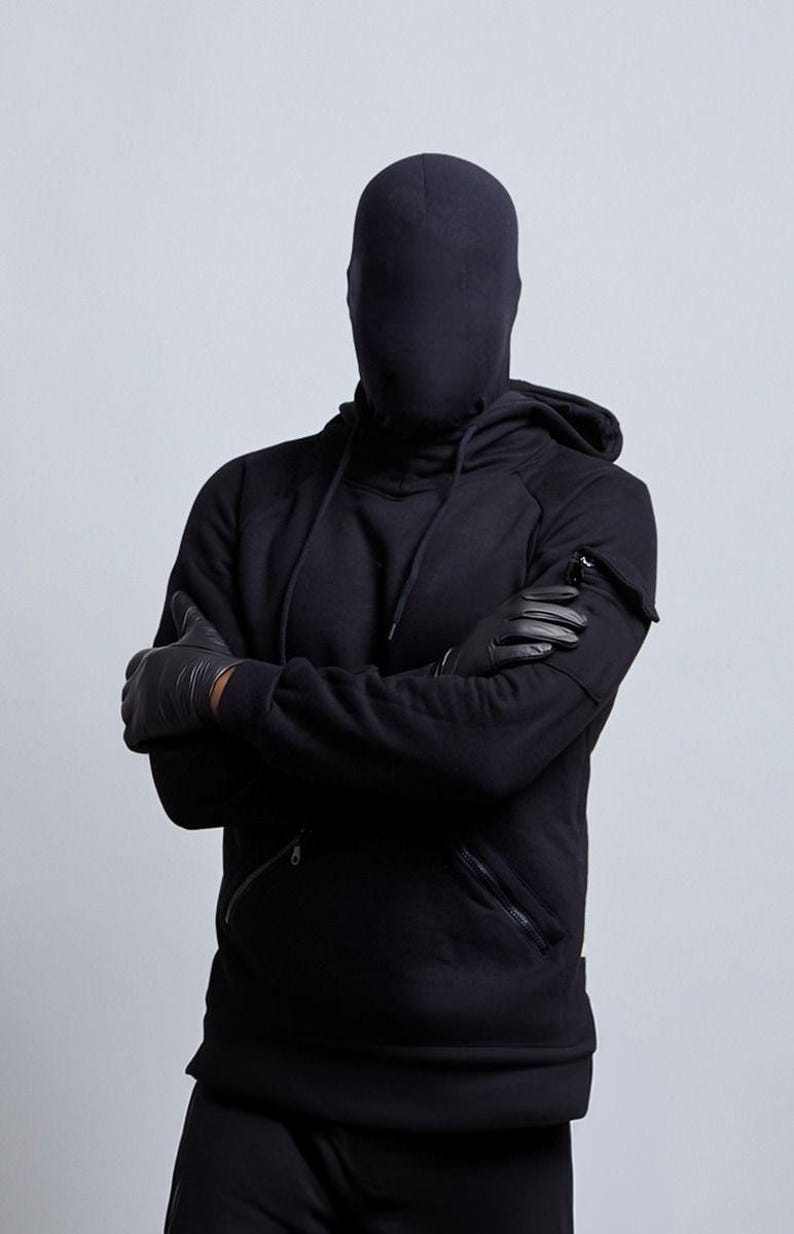 Black Full No Face Donda Ye Blank Mask - Etsy Australia