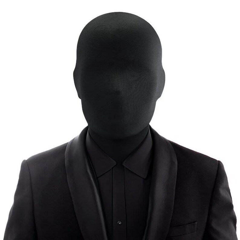 Black Full No Face Donda Ye Blank Mask - Etsy Australia