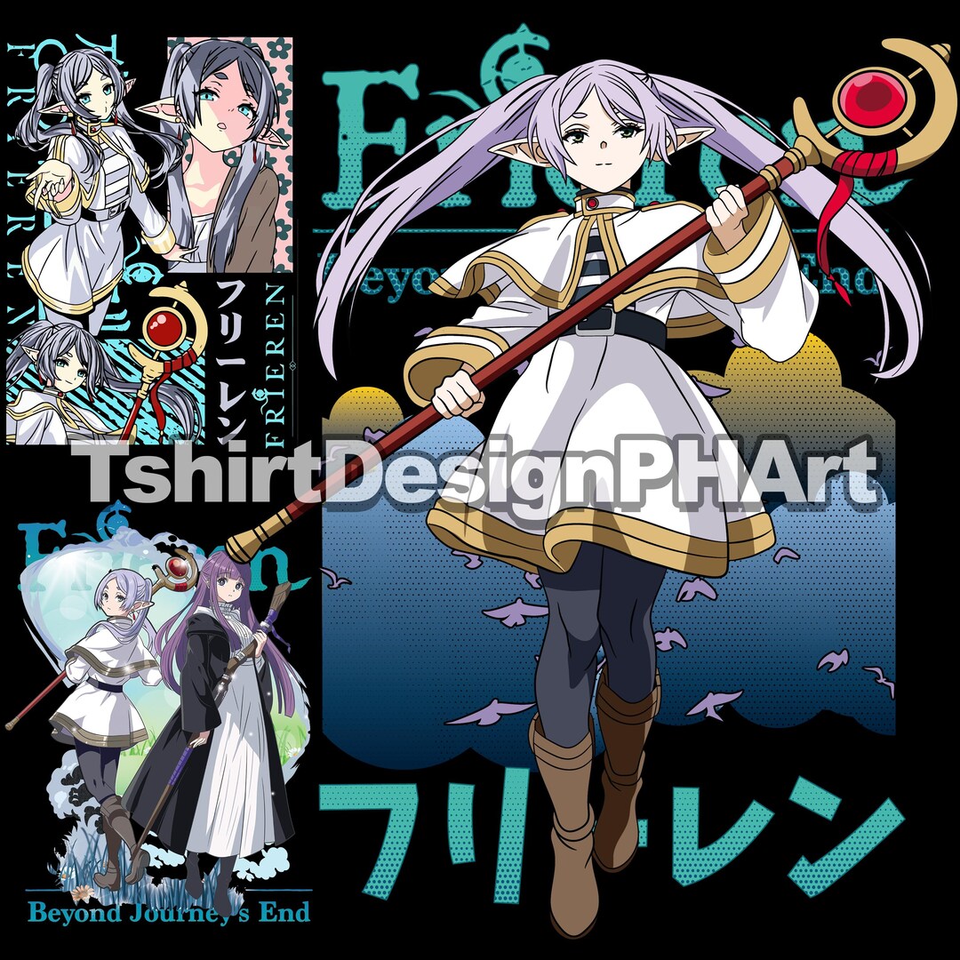 FRIEREN PNG VECTOR T-shirt Design - Etsy