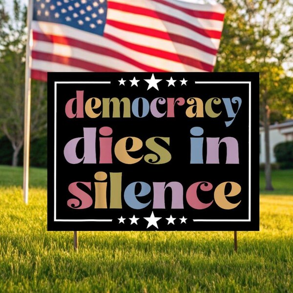 No Fascism Yard Sign - Etsy