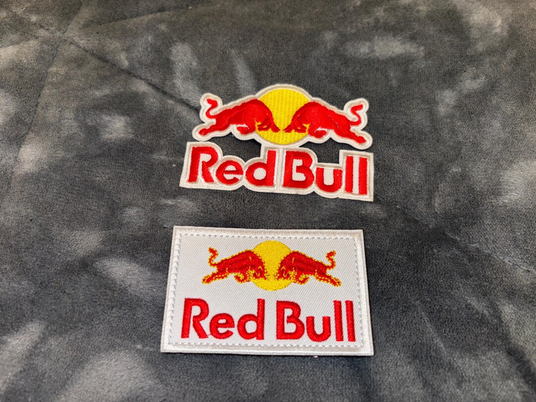 Red Bull Patches heat Press or Velcro FREE SHIPPING - Etsy