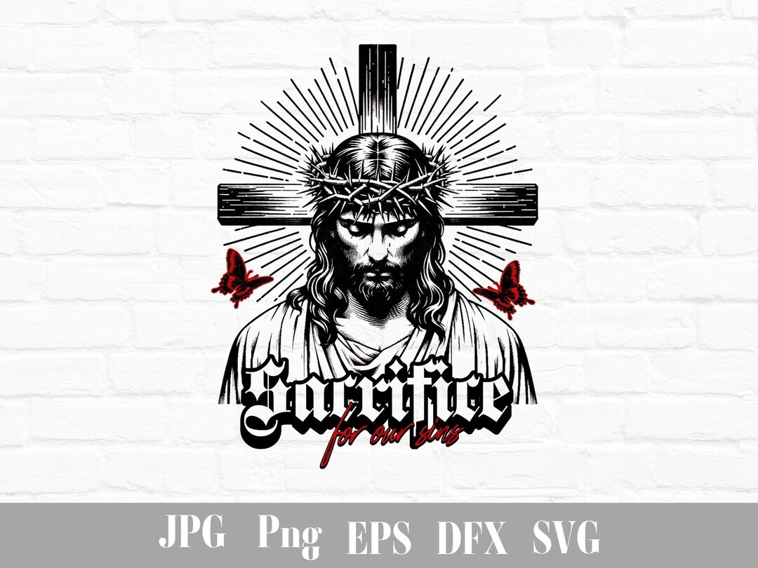 Jesus Digital Art - Christian Clipart - Religious Sublimation - Bible ...