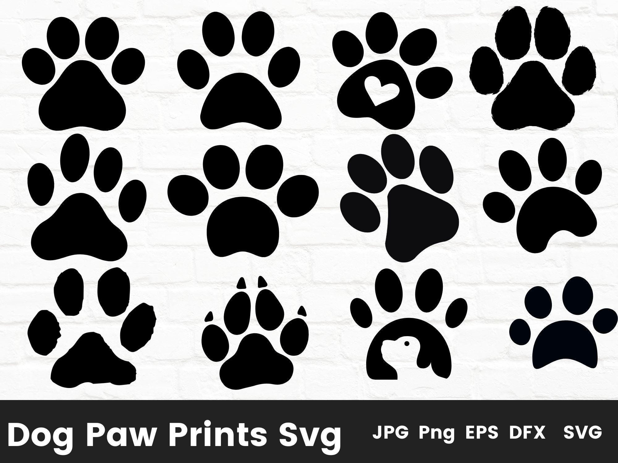Dog Paw Prints Svg, Dog Svg, Paw SVG, Animal Paw Svg, Animal Svg, Dog ...