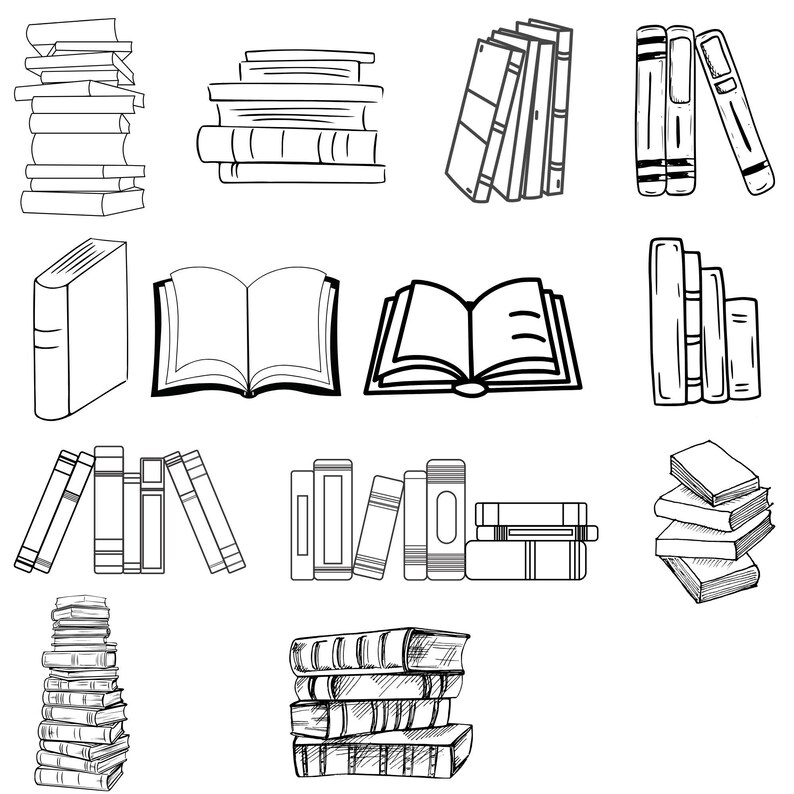 Books Svg - Books Svg Cut Files for Cricut - Book Svg Cut Files - Books ...