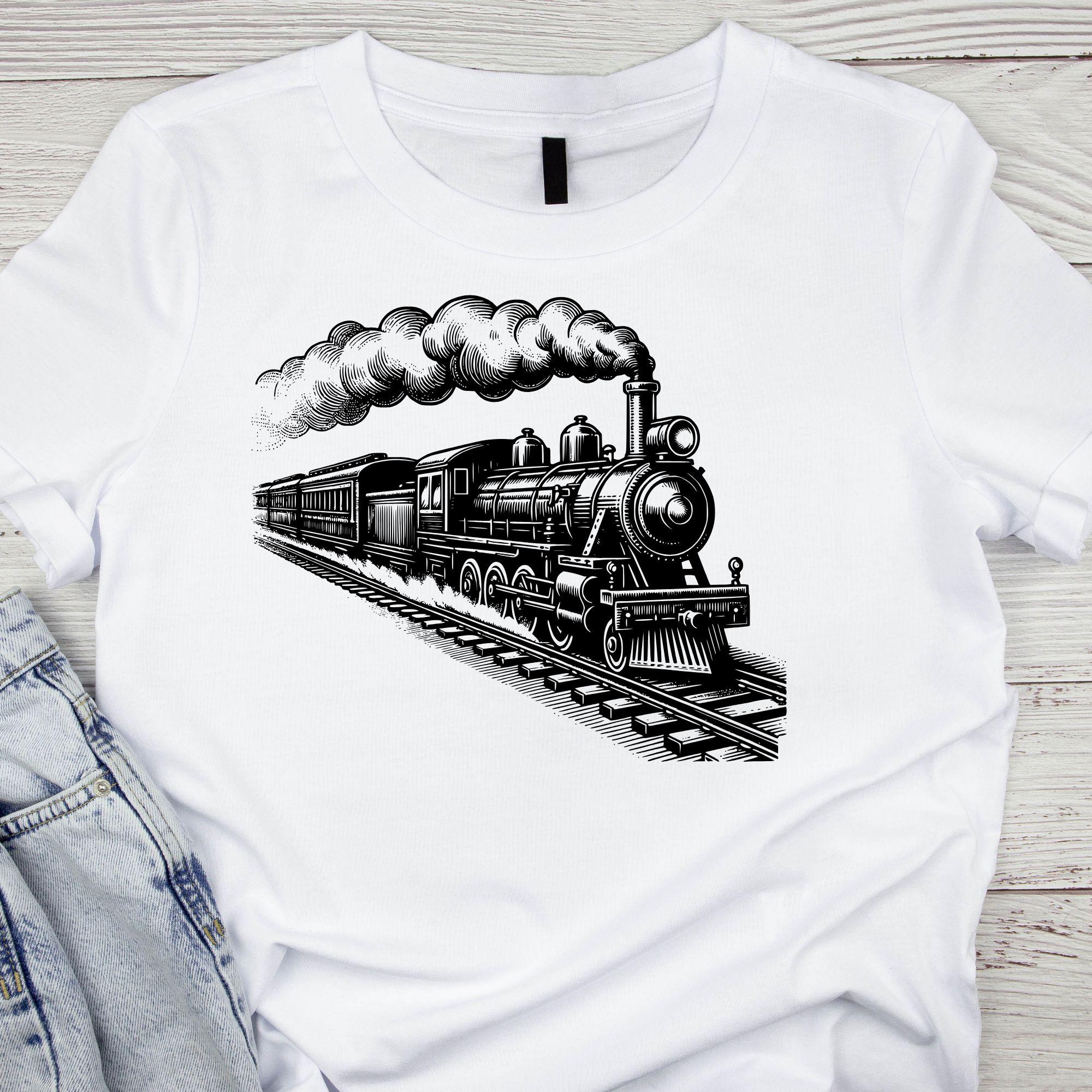 Train SVG Bundle: Transportation Silhouette Vector Graphics (digital ...