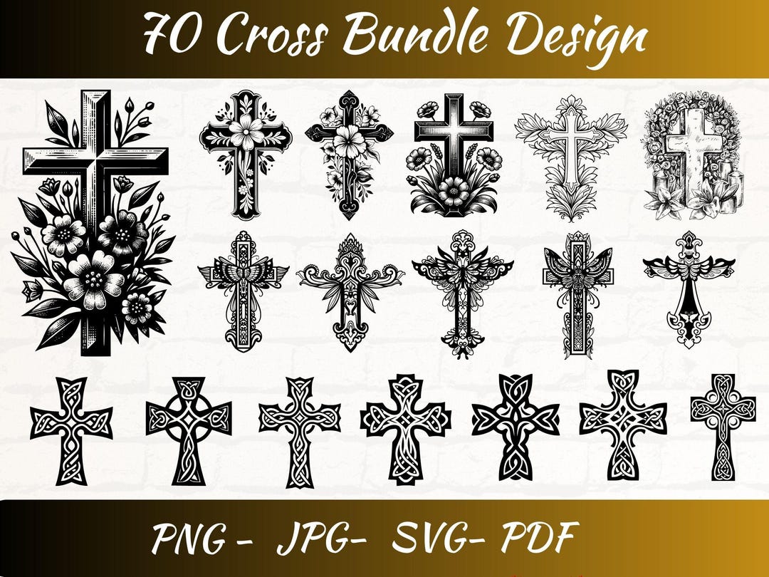 Cross SVG - Christian Cross Svg - Cross Silhouette - Religious Cross ...