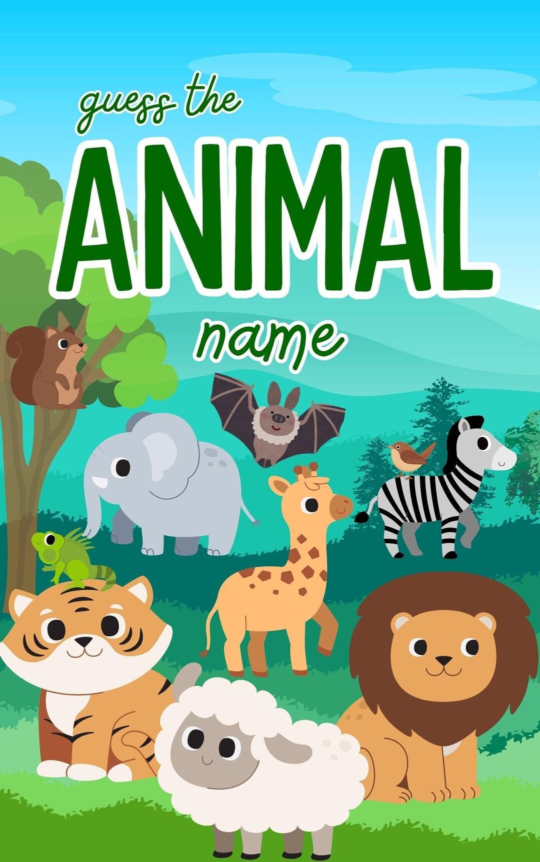 Guess the Animal Game for Kids Busy Book Template for Toddlers and ...