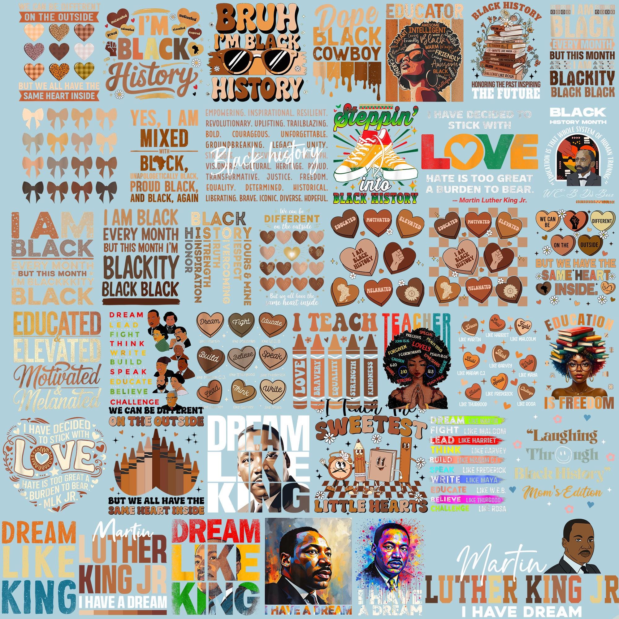 180+ Black History Month Png Bundle, Juneteenth Png Bundle, Black ...