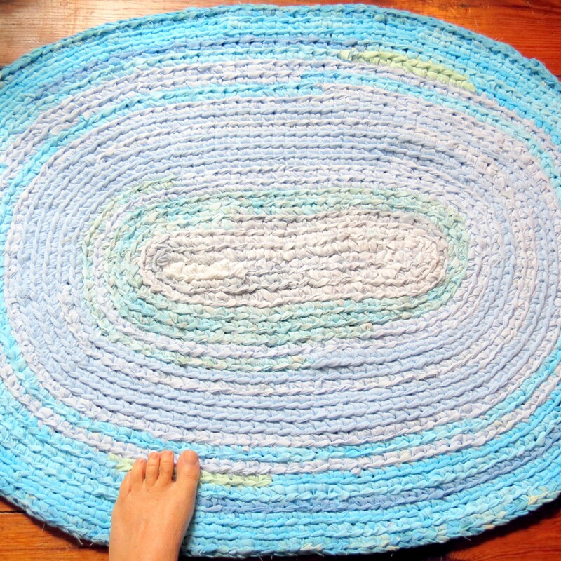 Oval Rag Rug - Etsy