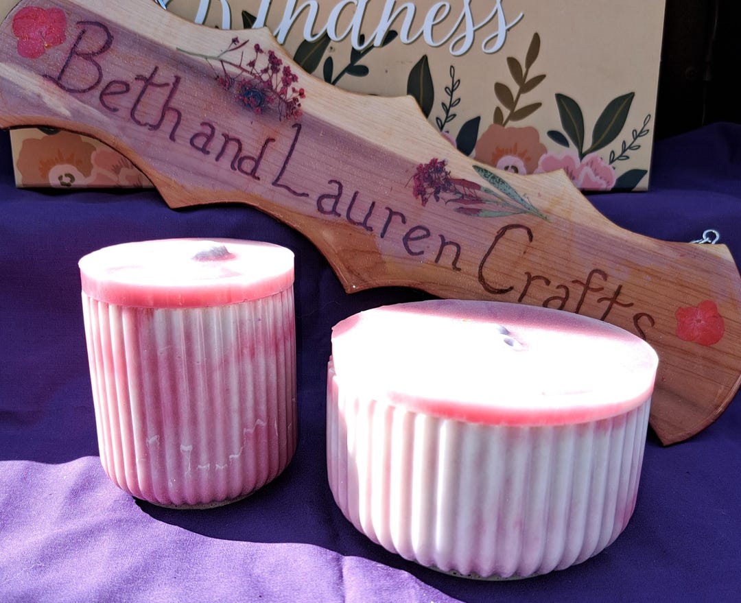 Handcrafted Modern Rippled Resin Storage Container With Lids - Etsy