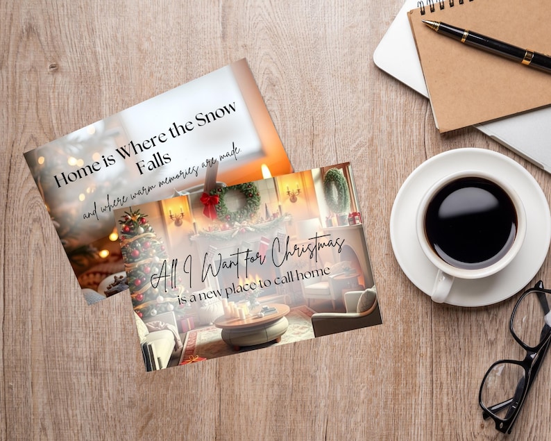 Real Estate Holiday Postcard Pack | Realtor Client Card | Real Estate ...