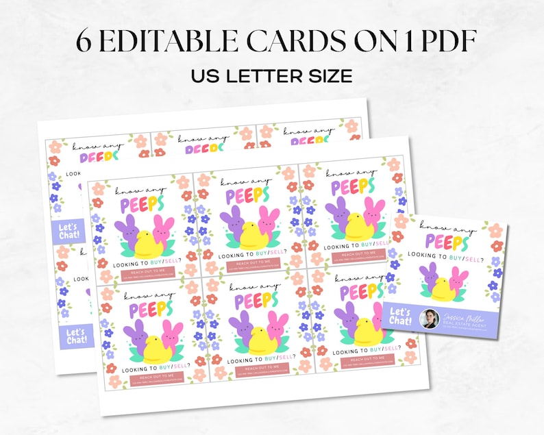 Easter Pop-by Tag | Instant Editable Canva Download | Real Estate ...