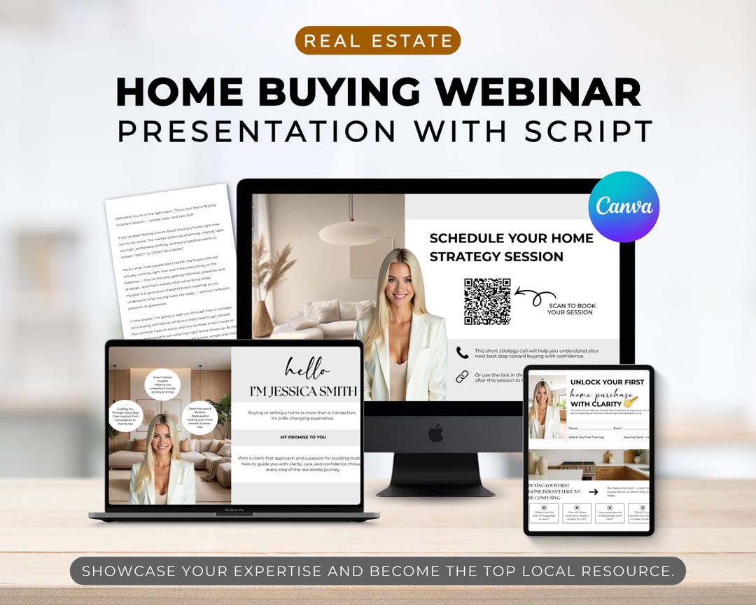 Home Buyer 101 Webinar & Optin Page | Real Estate Marketing | Lead ...