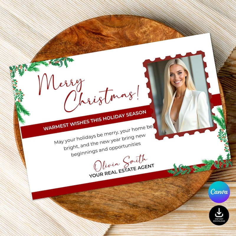 Realtor Christmas Cards - Etsy