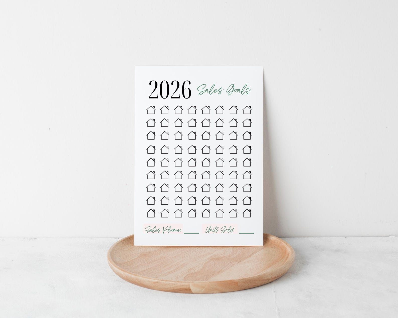 Goal Chart, Goal Setting 2026, Realtor Sales Tracker, Realtor Success ...