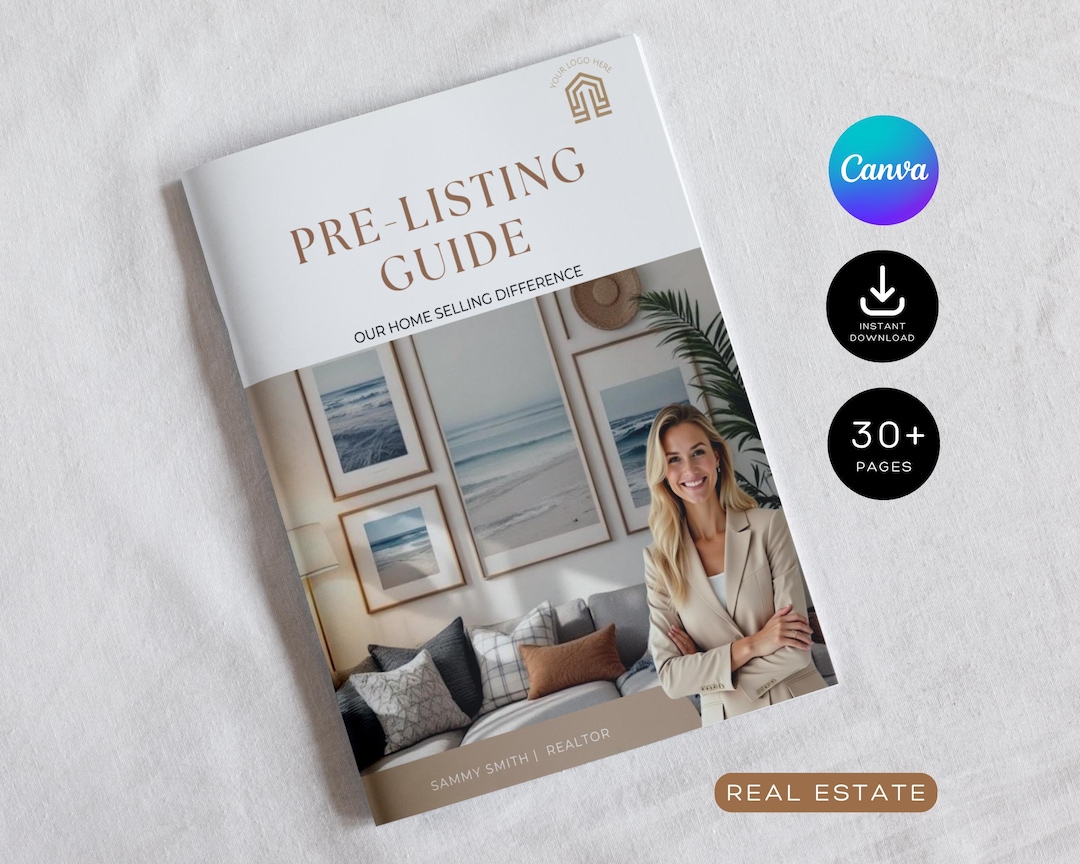 Seller Pre-listing Presentation, Seller Guide, Real Estate Template ...