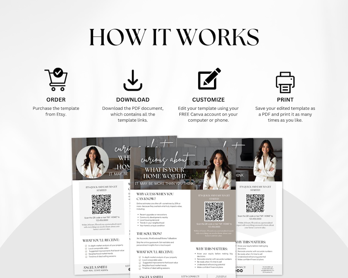 Home Value Marketing Flyer | Real Estate Lead Magnet Flyer | CMA Lead ...