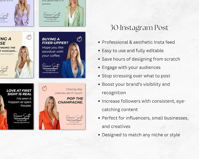30 Funny Real Estate Social Media Templates | Edit | Instagram ...