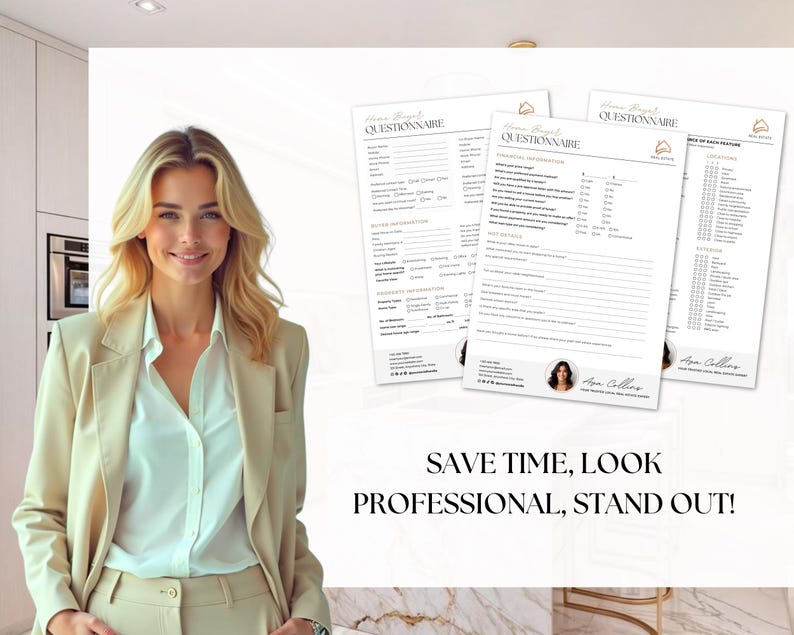 Real Estate Buyer Questionnaire, Buyers Questionnaire, Buyer ...