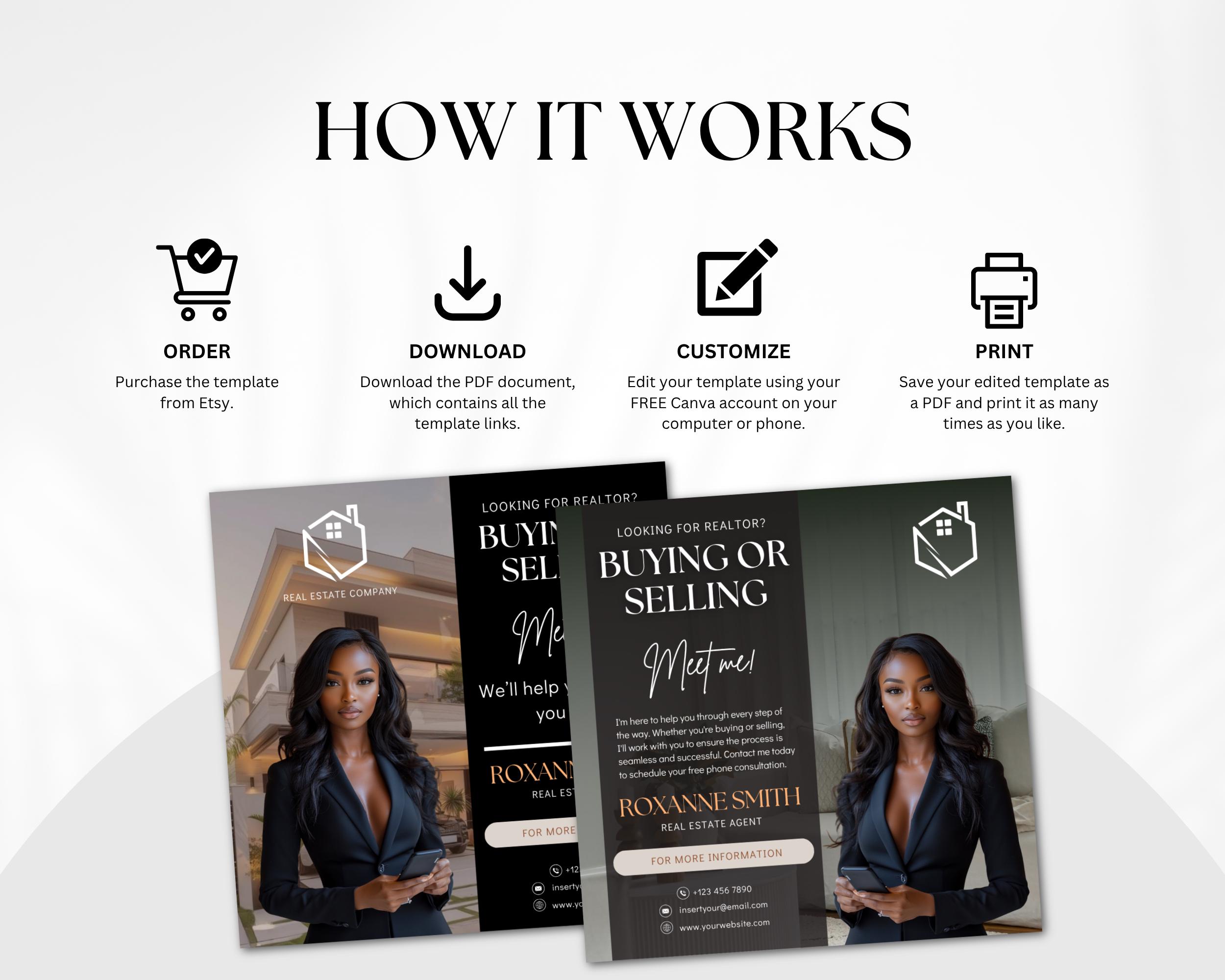 DIY Realter Flyer, Realtor Flyer, Home Buying Flyer, Buying or Selling ...