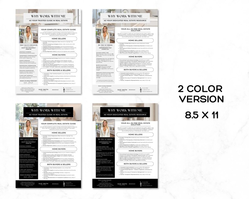 Real Estate Agent Introduction Flyer, Personalized Realtor, Real Estate ...